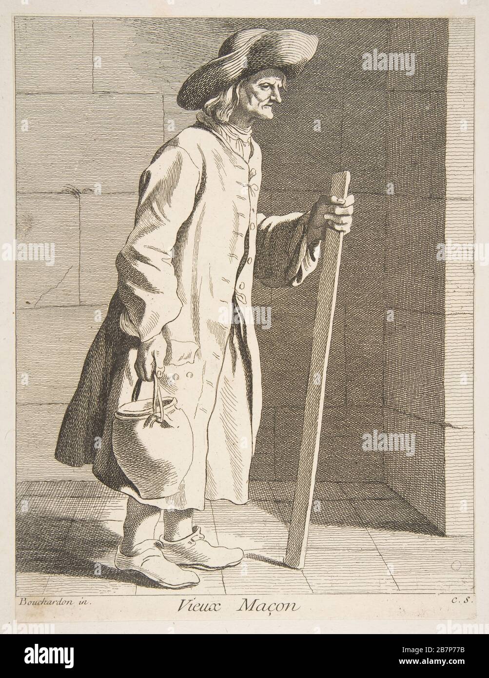 Bricklayer engraving hi-res stock photography and images - Alamy