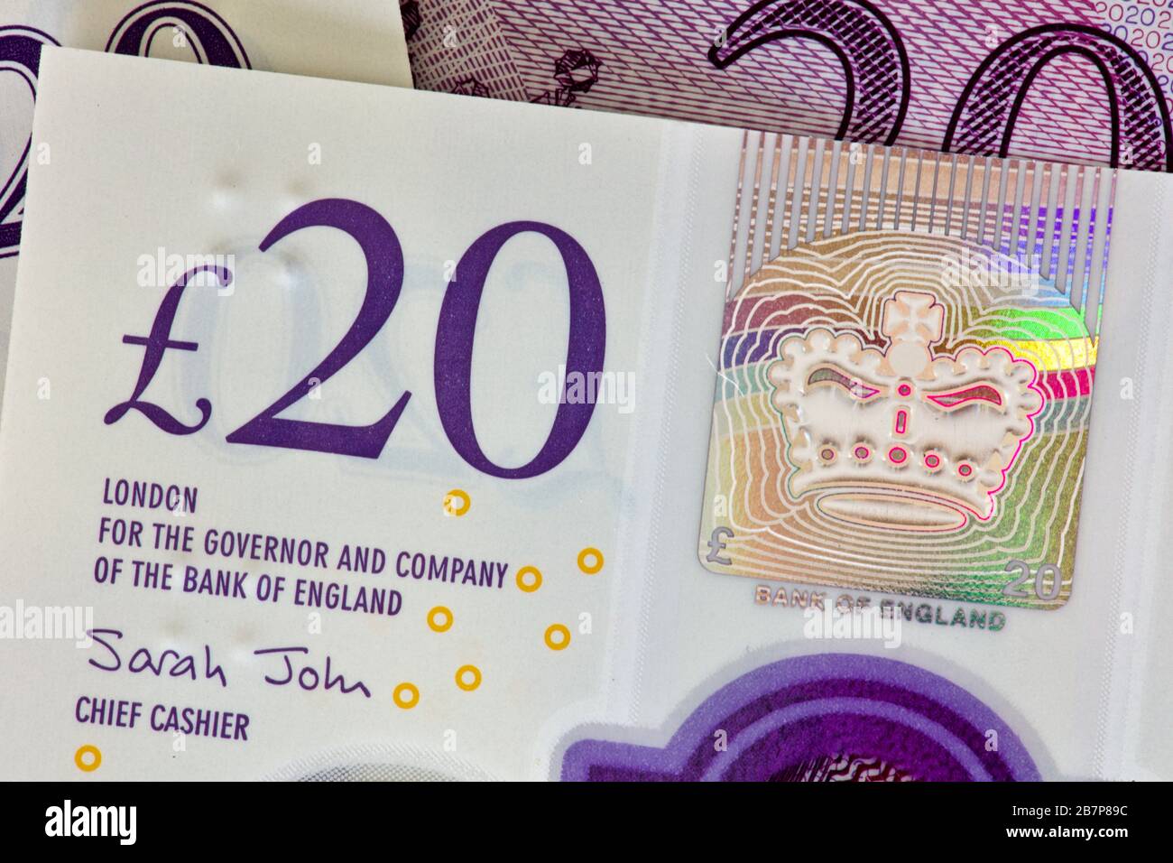 Closeup of the silver foil patch containing a 3D image of the ...