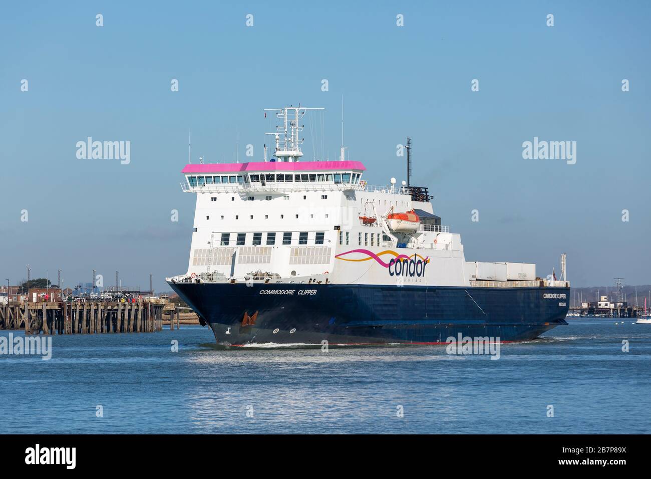 Cross channel vehicle ferry Commodore clipper of the condor company ...
