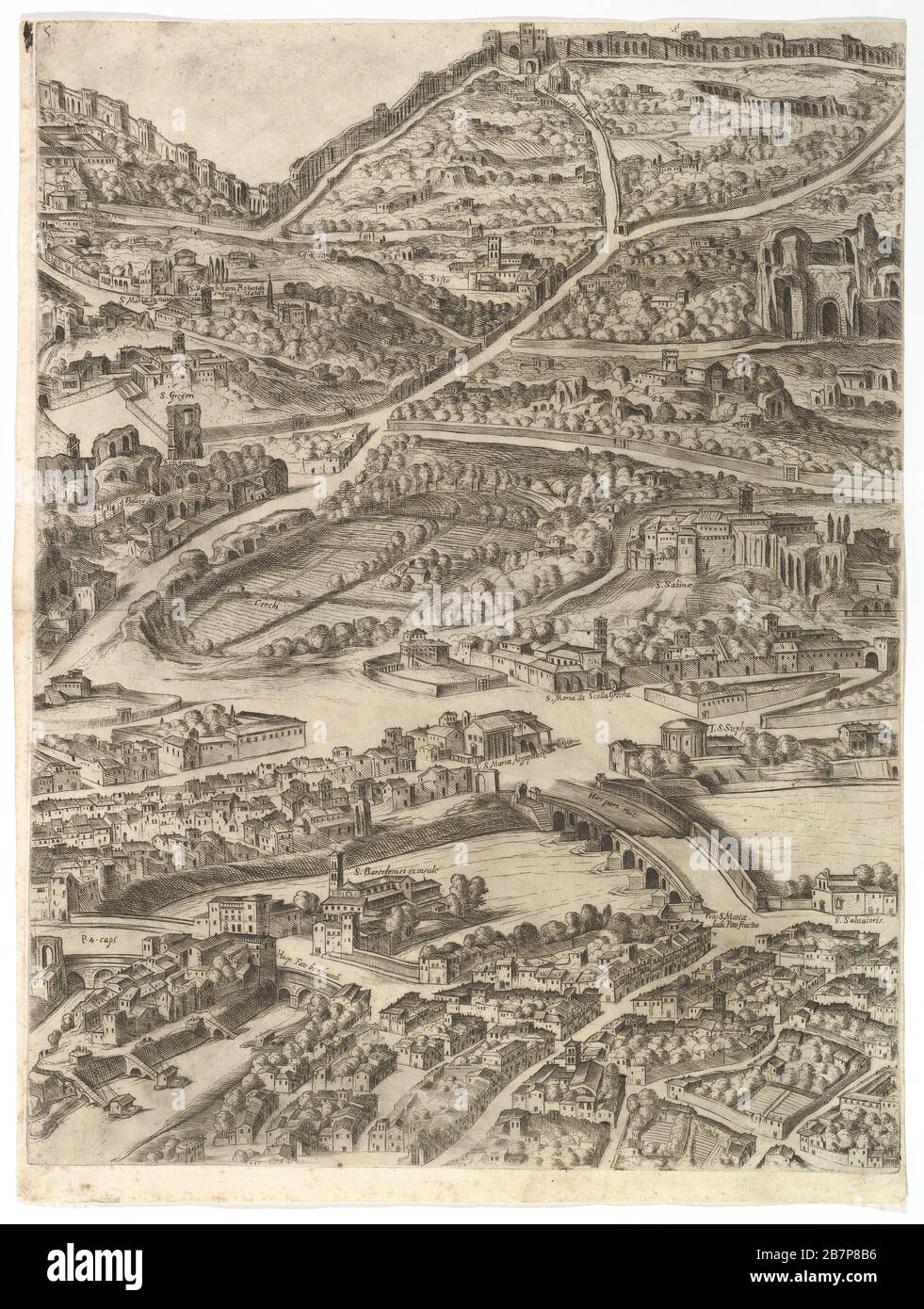 River tiber map hi-res stock photography and images - Alamy