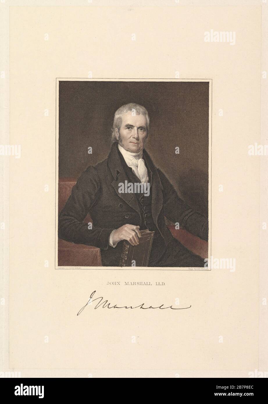 Chief Justice John Marshall, 1833. After Henry Inman Stock Photo - Alamy