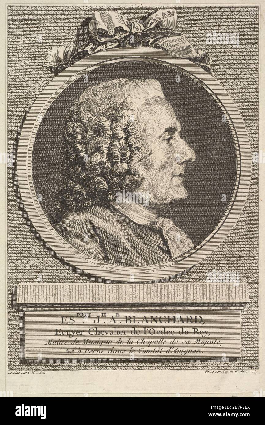 Portrait of Esprit-Joseph-Antoine Blanchard, 1767. After Charles ...