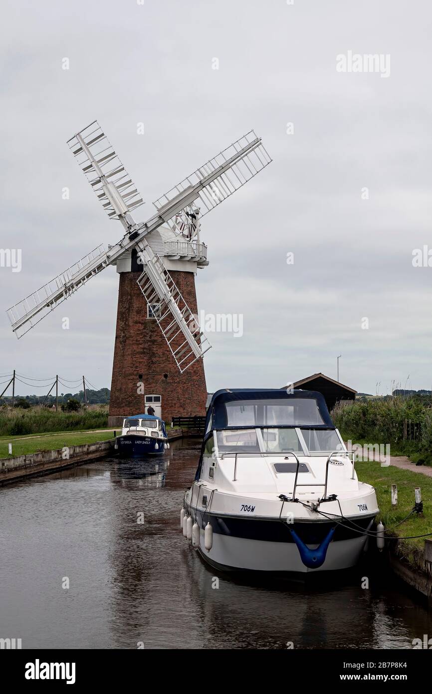 Horsey Windpump is a wind pump or drainage mill on the Norfolk Broads ...