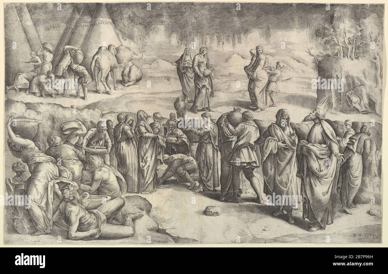 The israelites gathering manna hi-res stock photography and images - Alamy