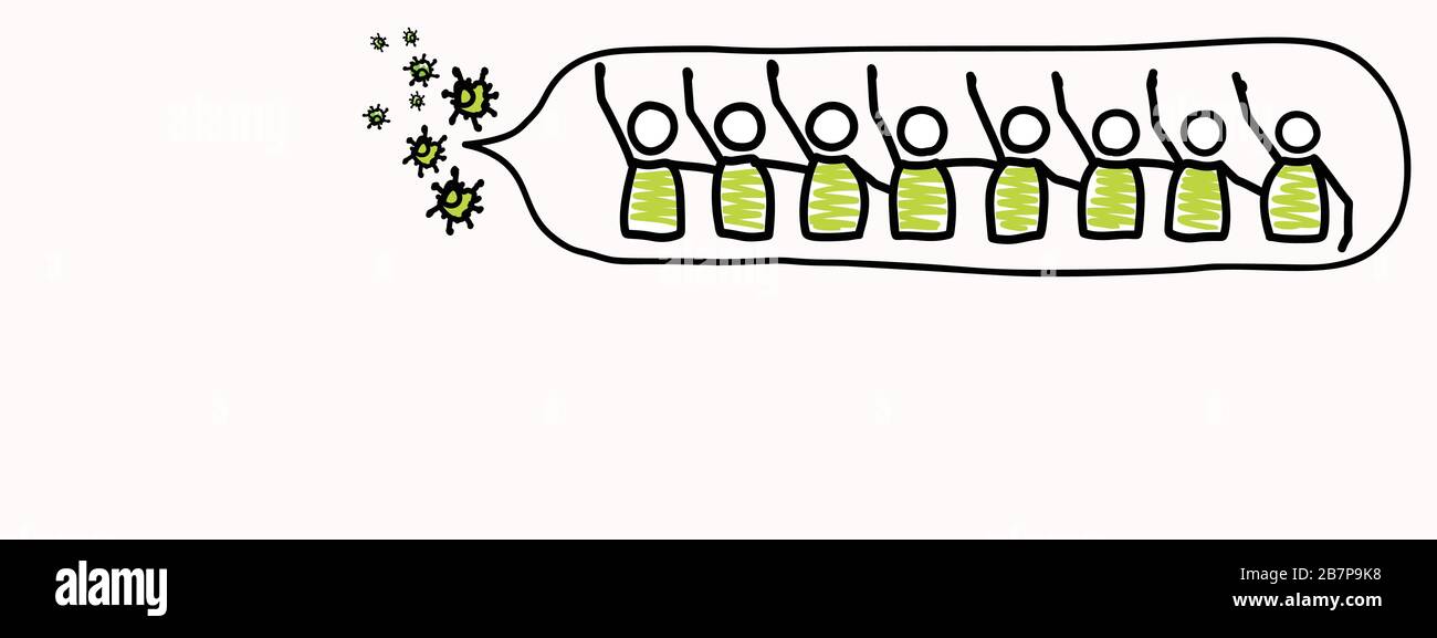 Support each other corona virus covid 19 stickman infographic ...