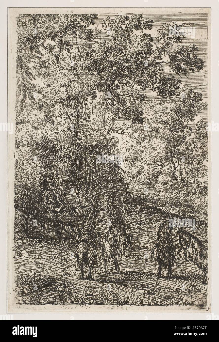 Four Goats (Left Section of The Goats), ca. 1630-33 Stock Photo - Alamy
