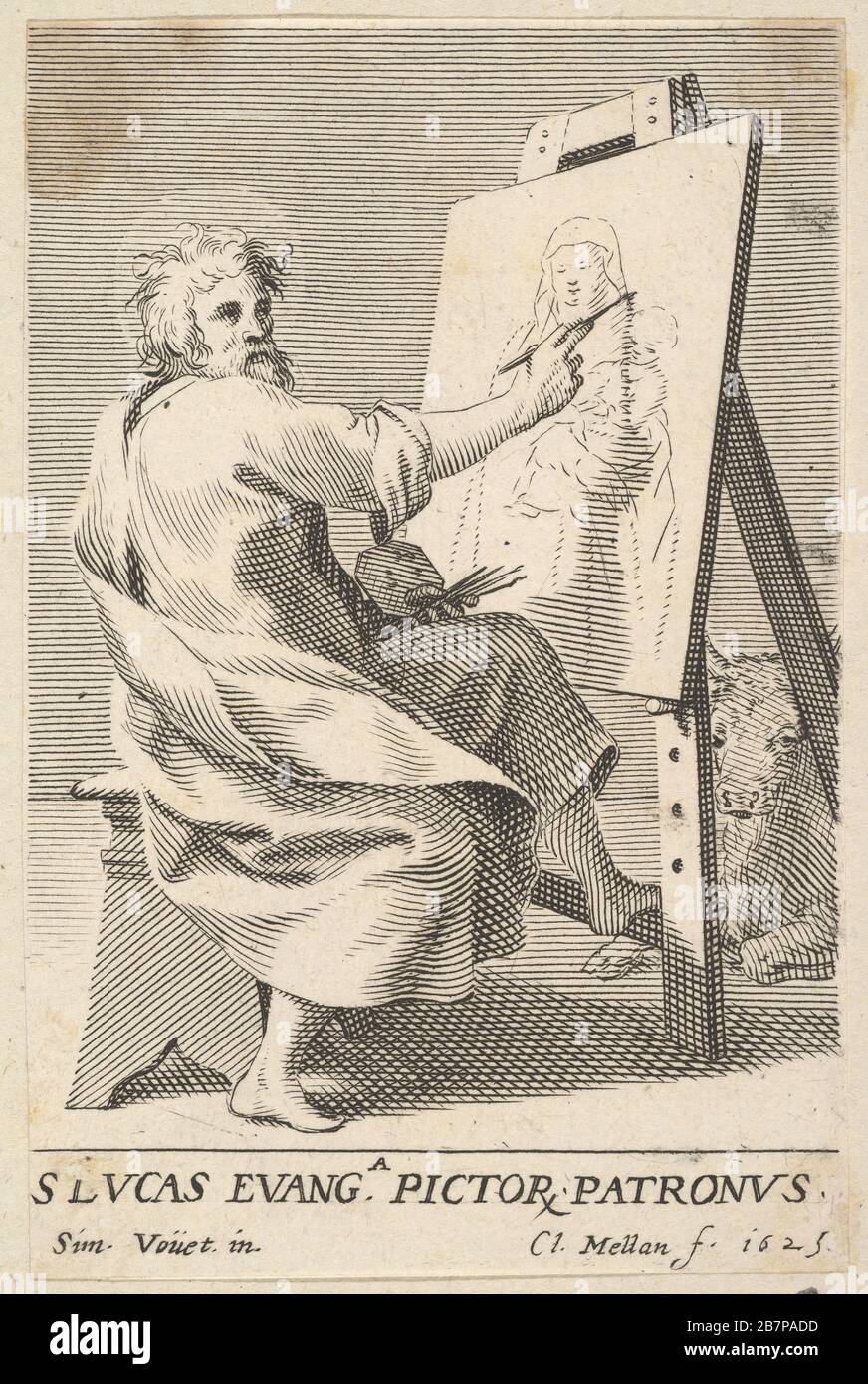 St. Luke Painting the Virgin, 1625 Stock Photo - Alamy