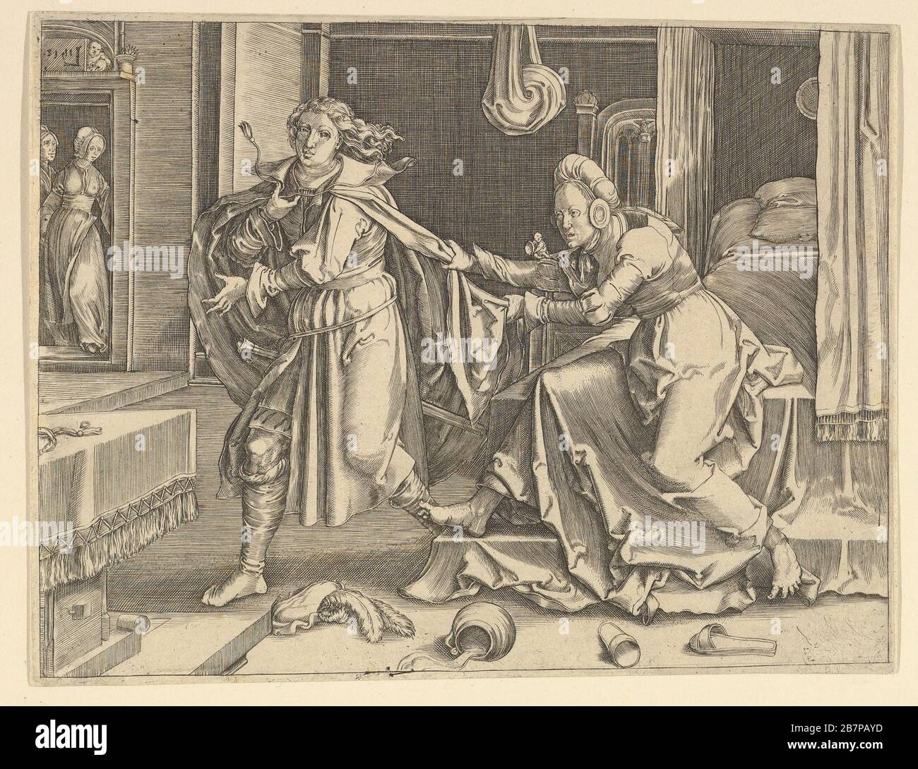 Joseph and Potiphar's Wife (copy), 17th century Stock Photo - Alamy