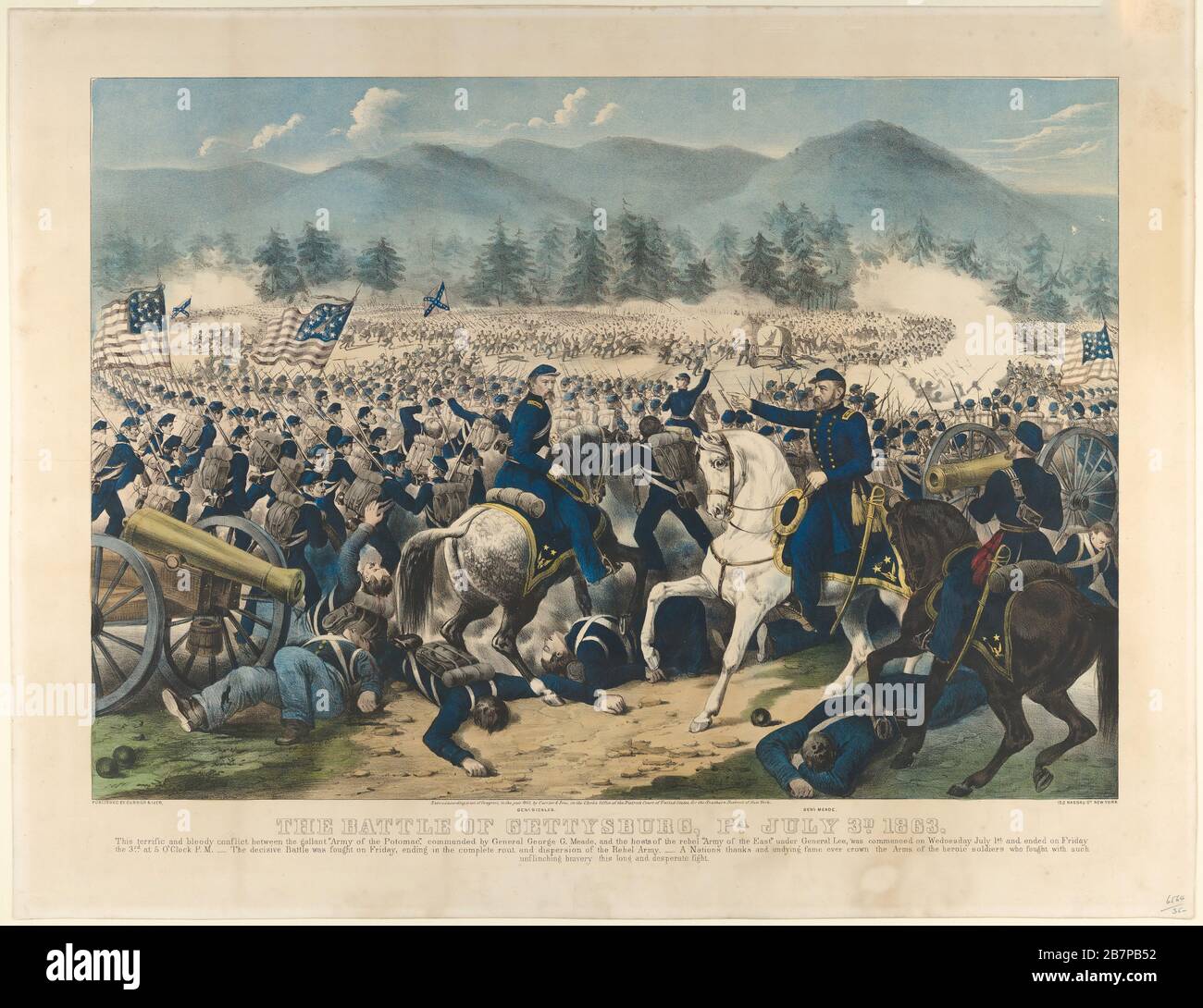 Battle of gettysburg currier hi-res stock photography and images - Alamy