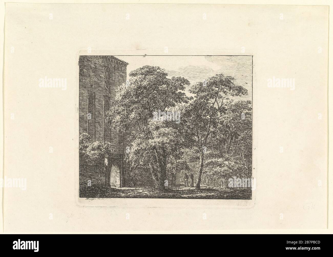 Gothic Architecture in a Landscape, ca. 1807 Stock Photo - Alamy