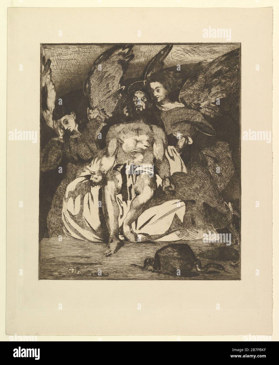 Dead Christ with Angels, 1866-67 Stock Photo - Alamy