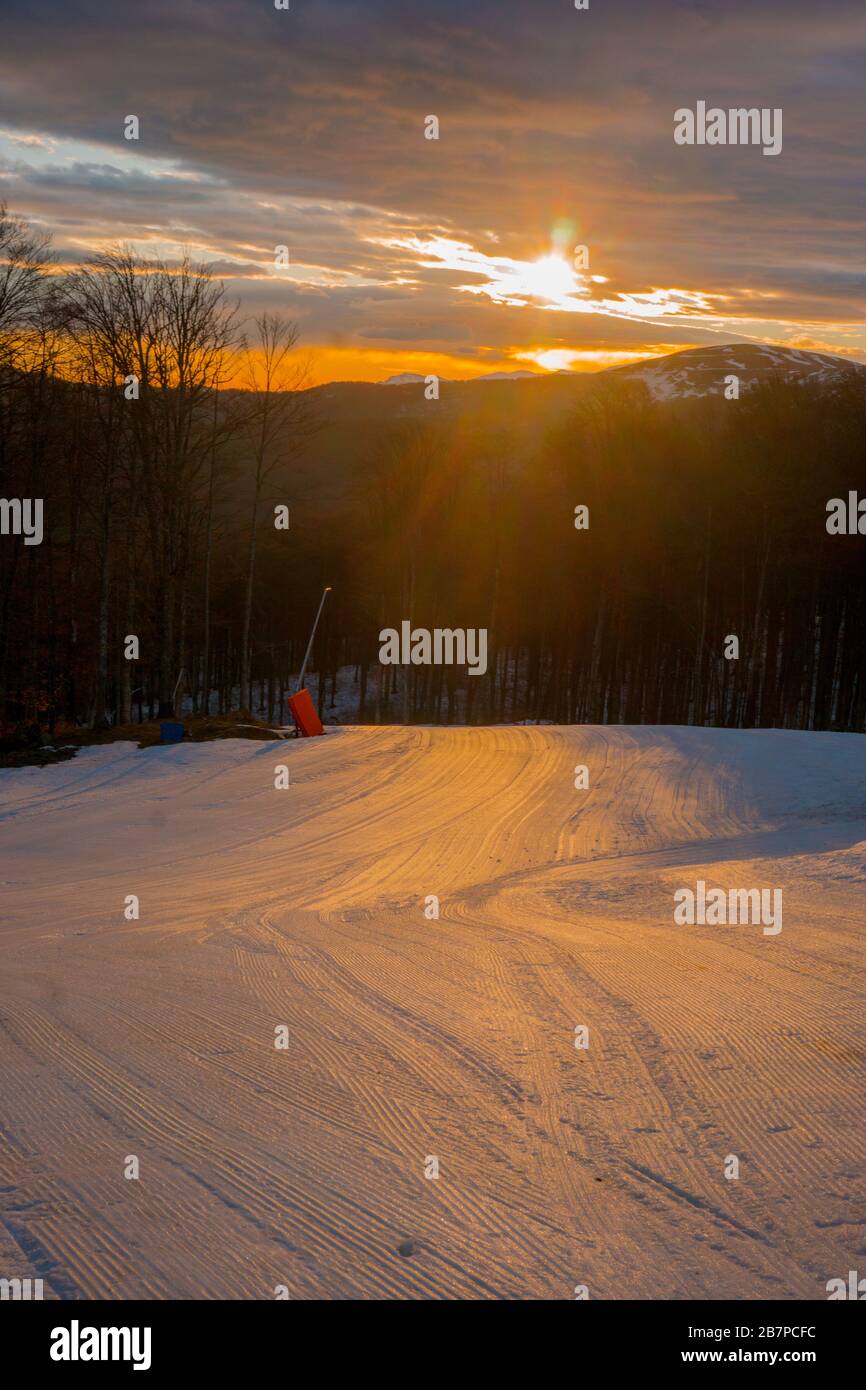 Ski resort end season hi-res stock photography and images - Alamy