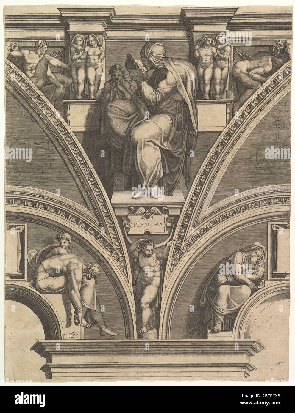 The Persian Sibyl; from the series of Prophets and Sibyls in the ...