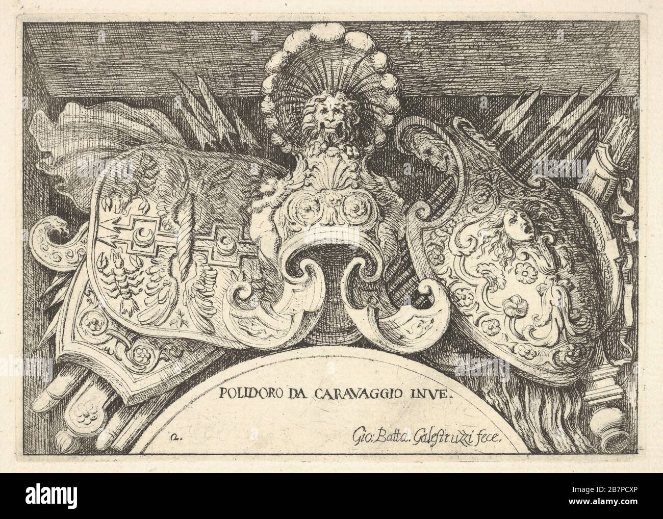 Plate 2: trophies of Roman arms from decorations above the windows on ...