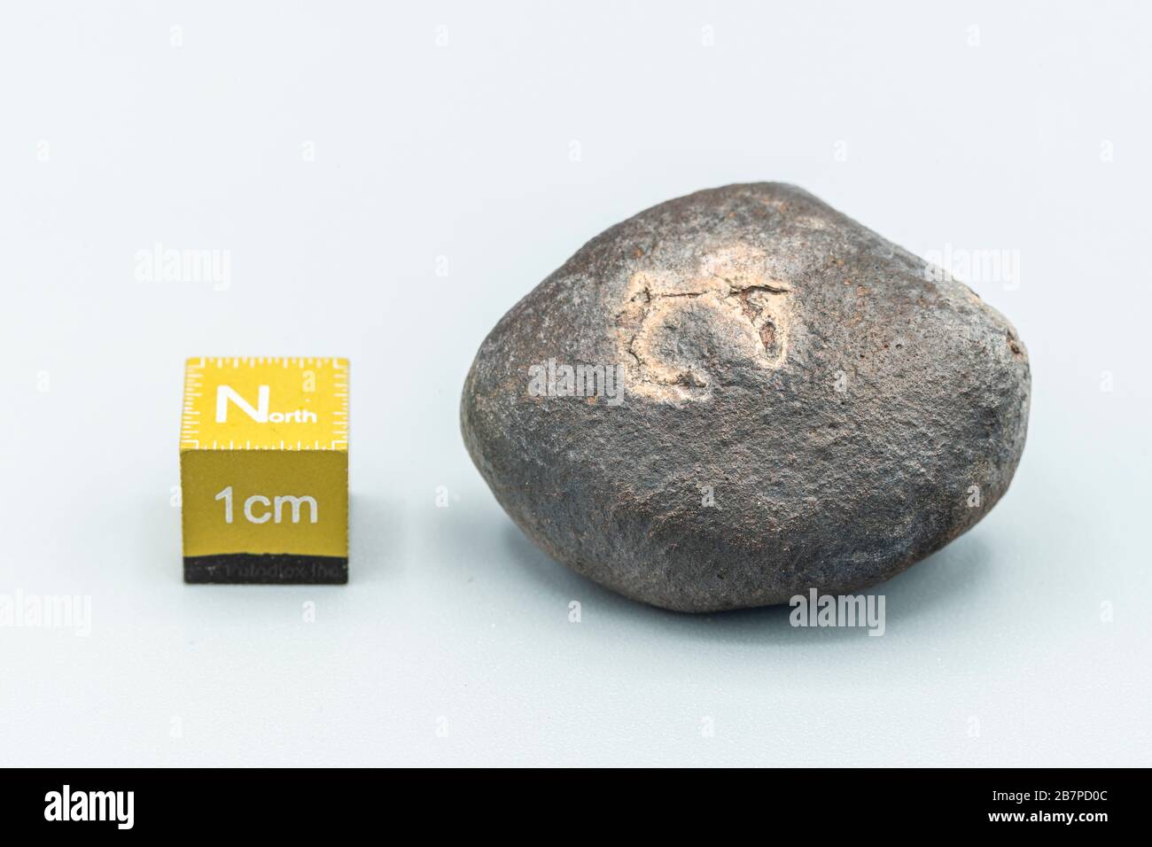 Chondrite Meteorite L6W2 Type isolated, piece of rock formed as an ...