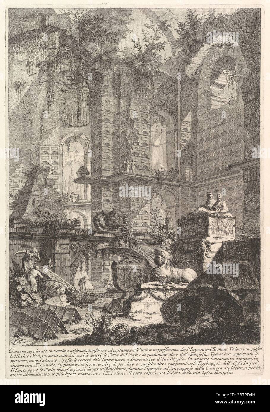 Camera sepolcrale inventata e disegnata conforme al costume, e all ...