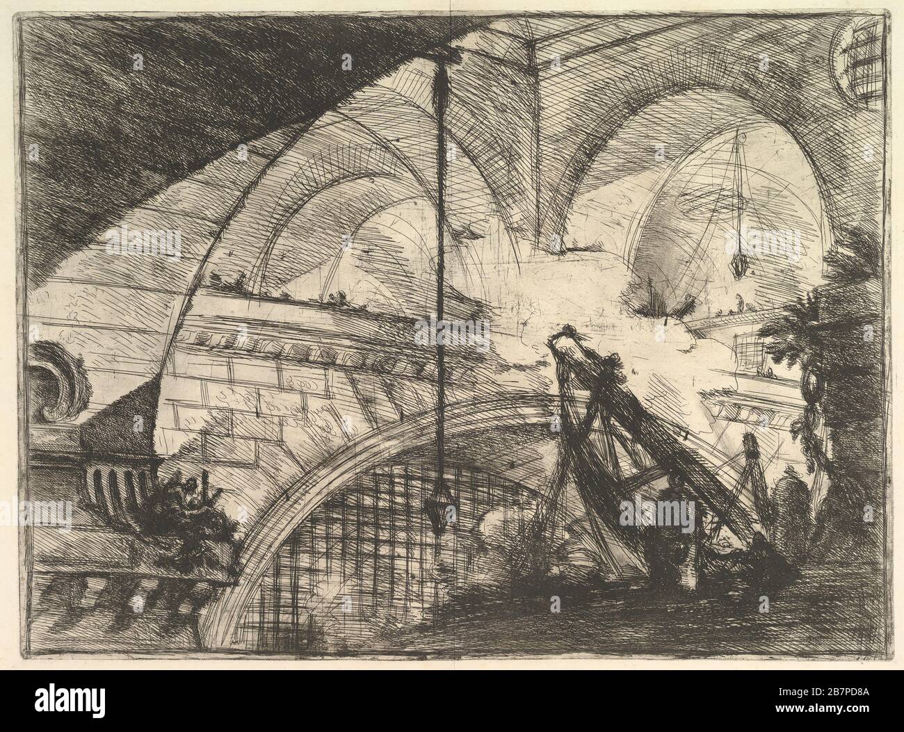 The Arch with a Shell Ornament, from Carceri d'invenzione (Imaginary ...