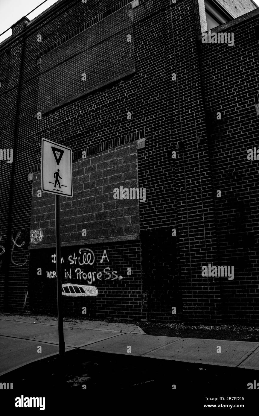 Building architecture signs Black and White Stock Photos & Images - Alamy