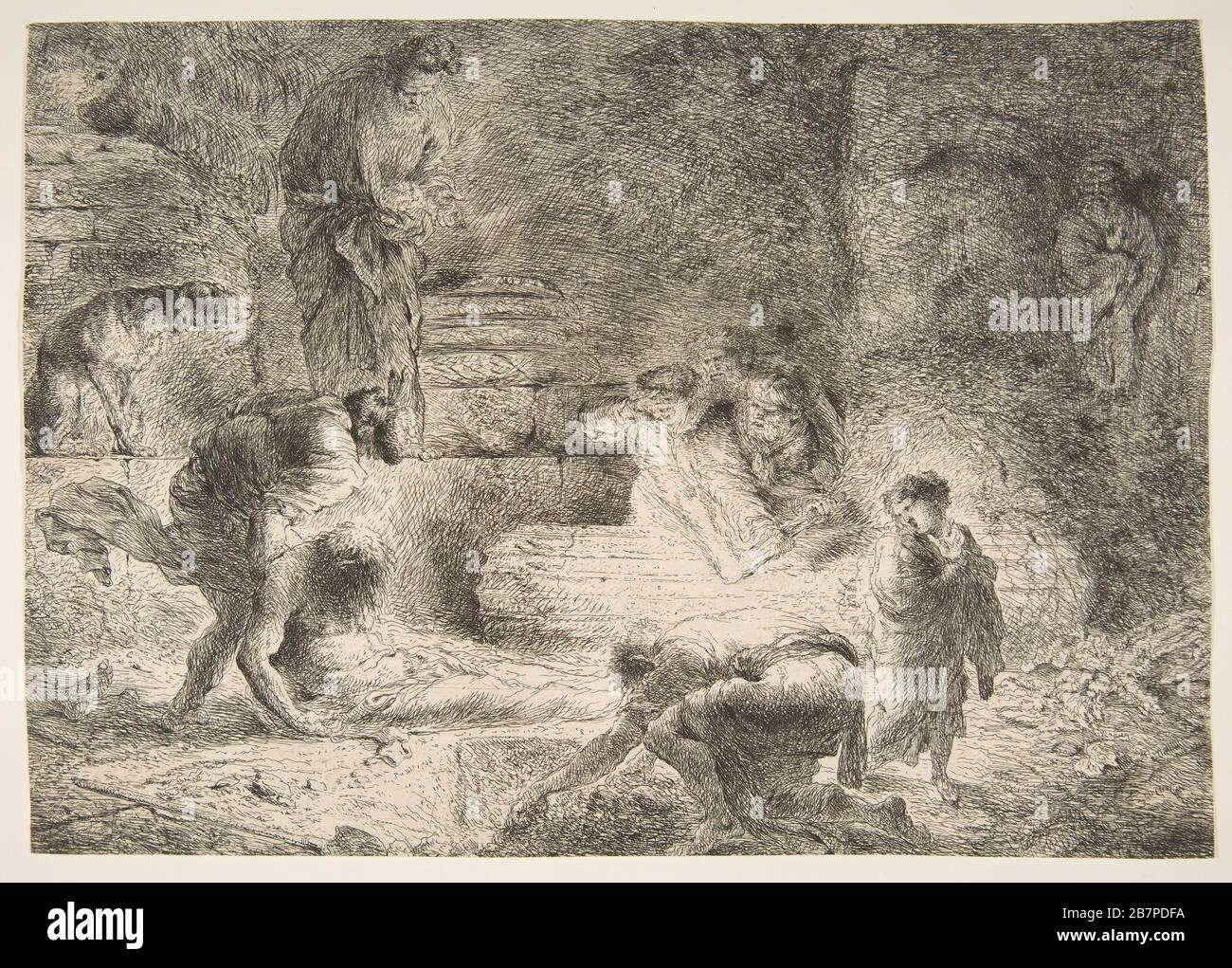 Burying the dead hi-res stock photography and images - Alamy