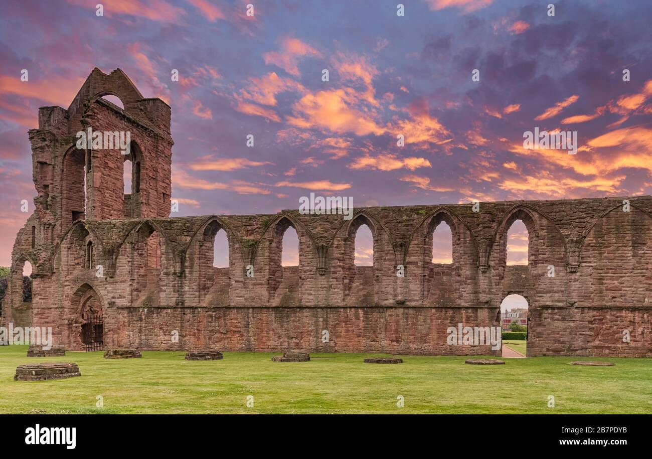 Arbroath Abbey is famously associated with the Declaration of Arbroath ...