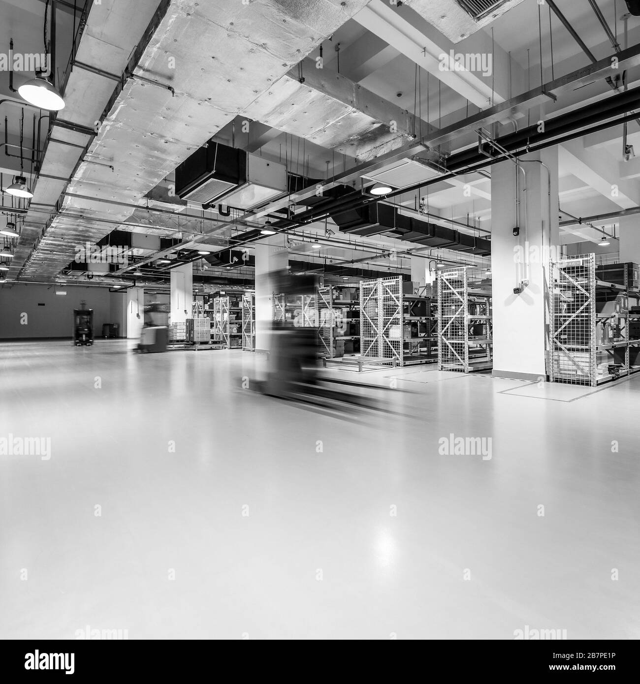 BEIJING, CHINA - JUNE 03, 2019: Modern automation of warehouse ...