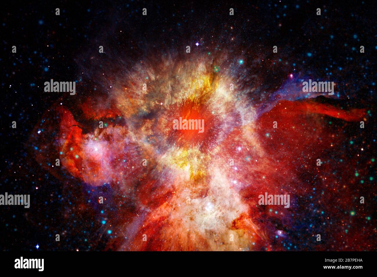 Infinite space with nebulae and stars. Elements of this image furnished ...