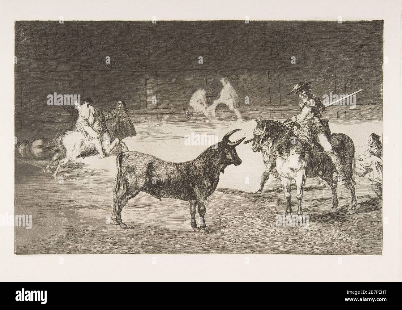 Plate 27 from the 'Tauromaquia': The celebrated picador, Fernando del ...