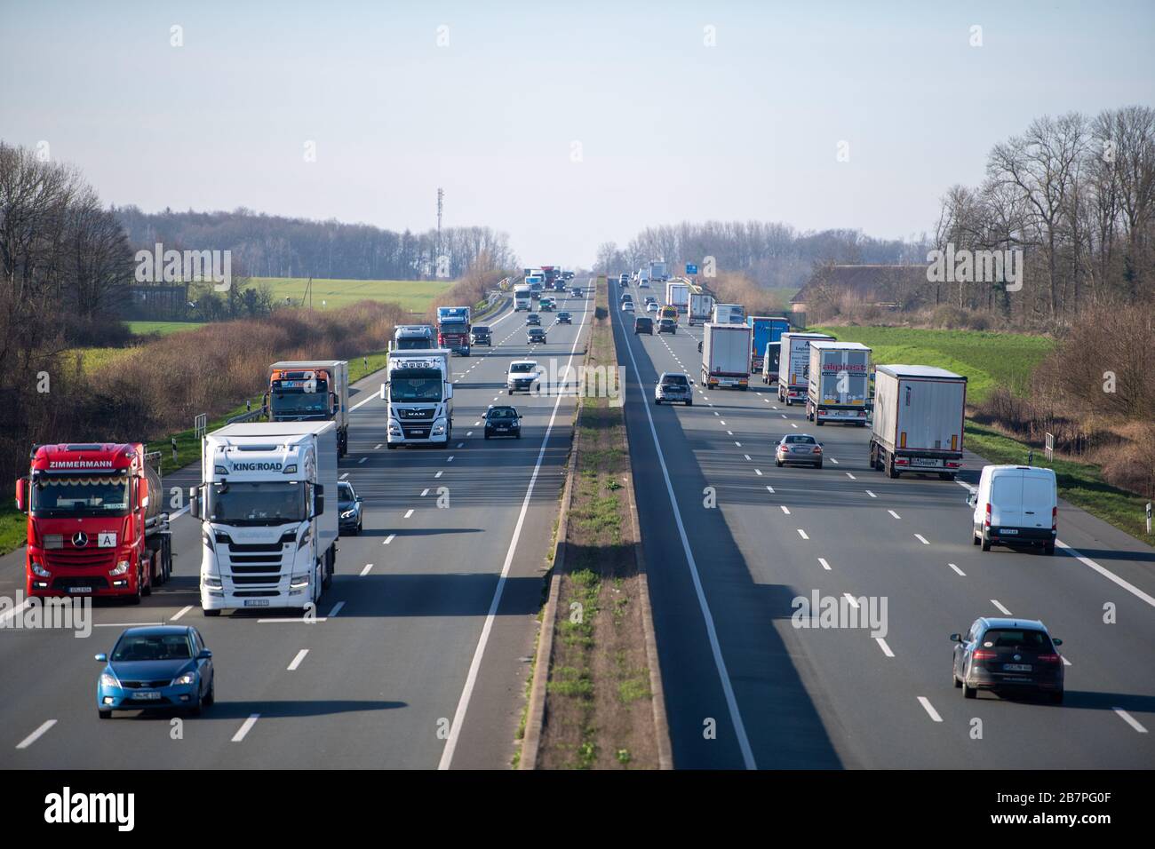 Traffic still flows normally on the A2 motorway, feature, general ...