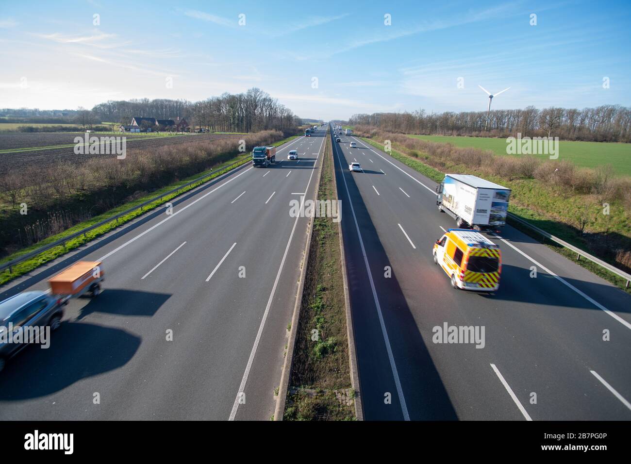 Traffic still flows normally on the A2 motorway, feature, general ...