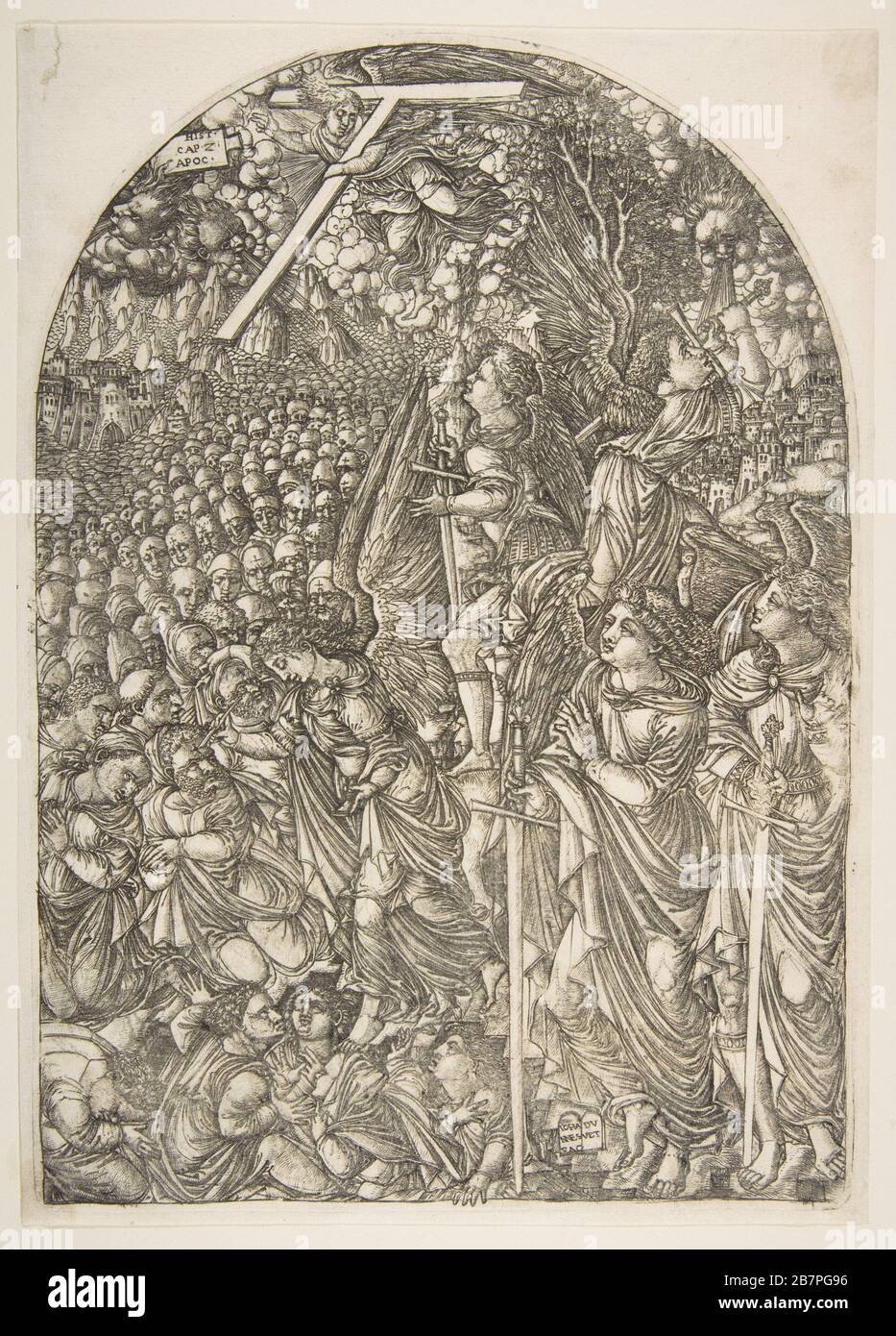 Four Angels holding back the Winds, from the Apocalypse.n.d Stock Photo ...