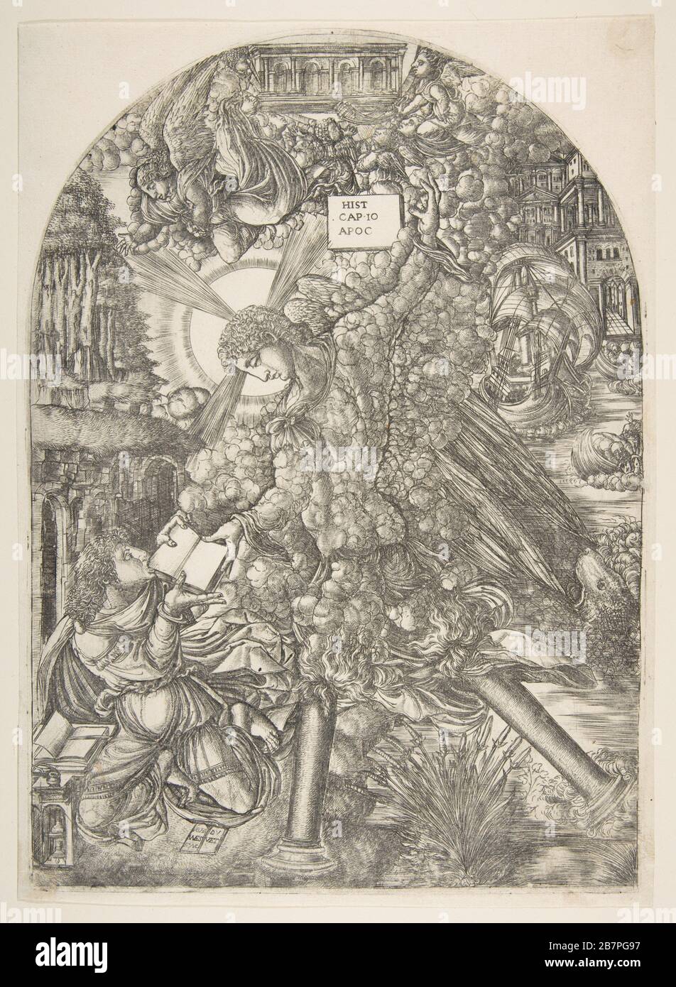The Angel Gives Saint John the Book to Eat, from the Apocalypse.n.d ...