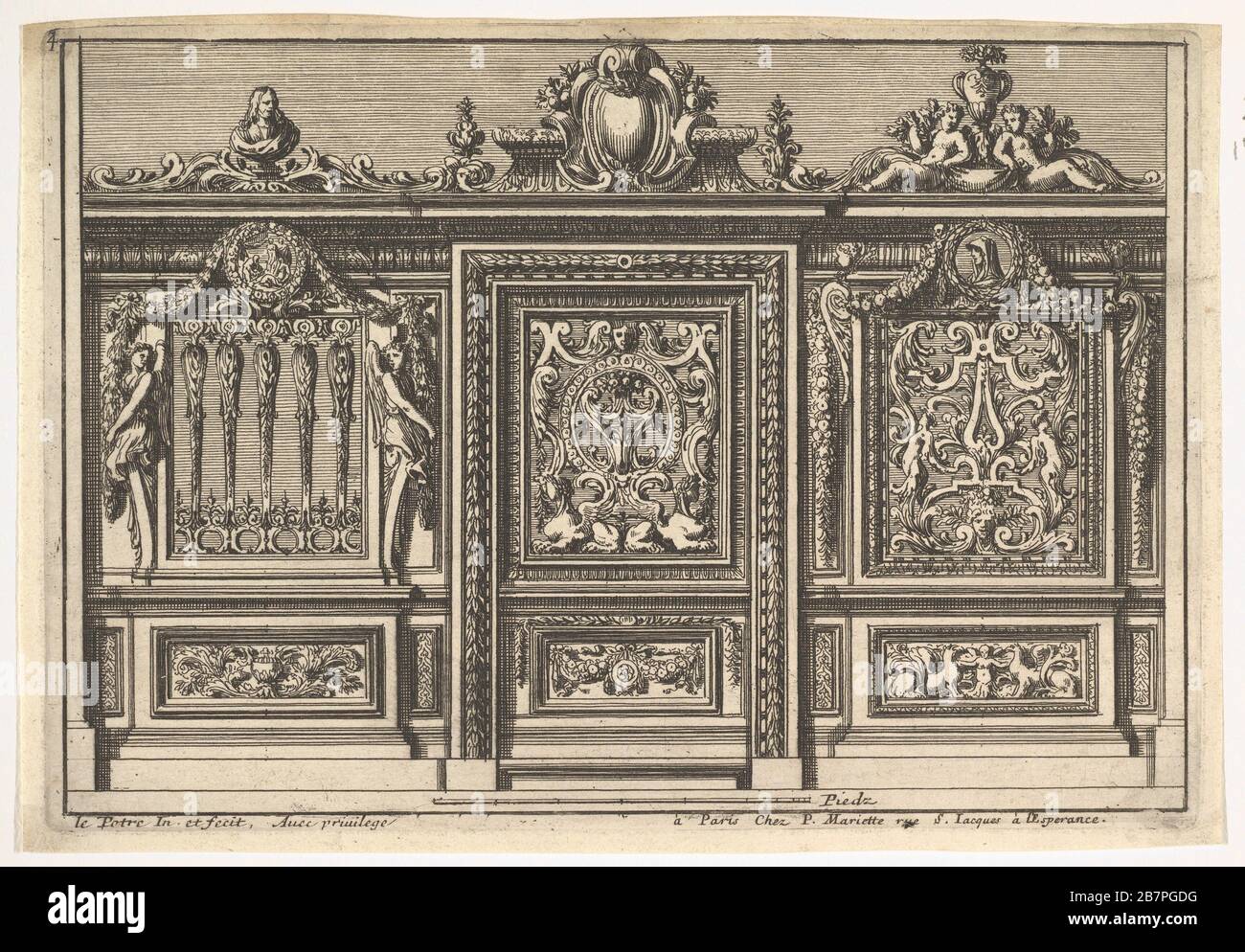 Design for a Choir Screen with Two Variants, from: Clôtures de ...