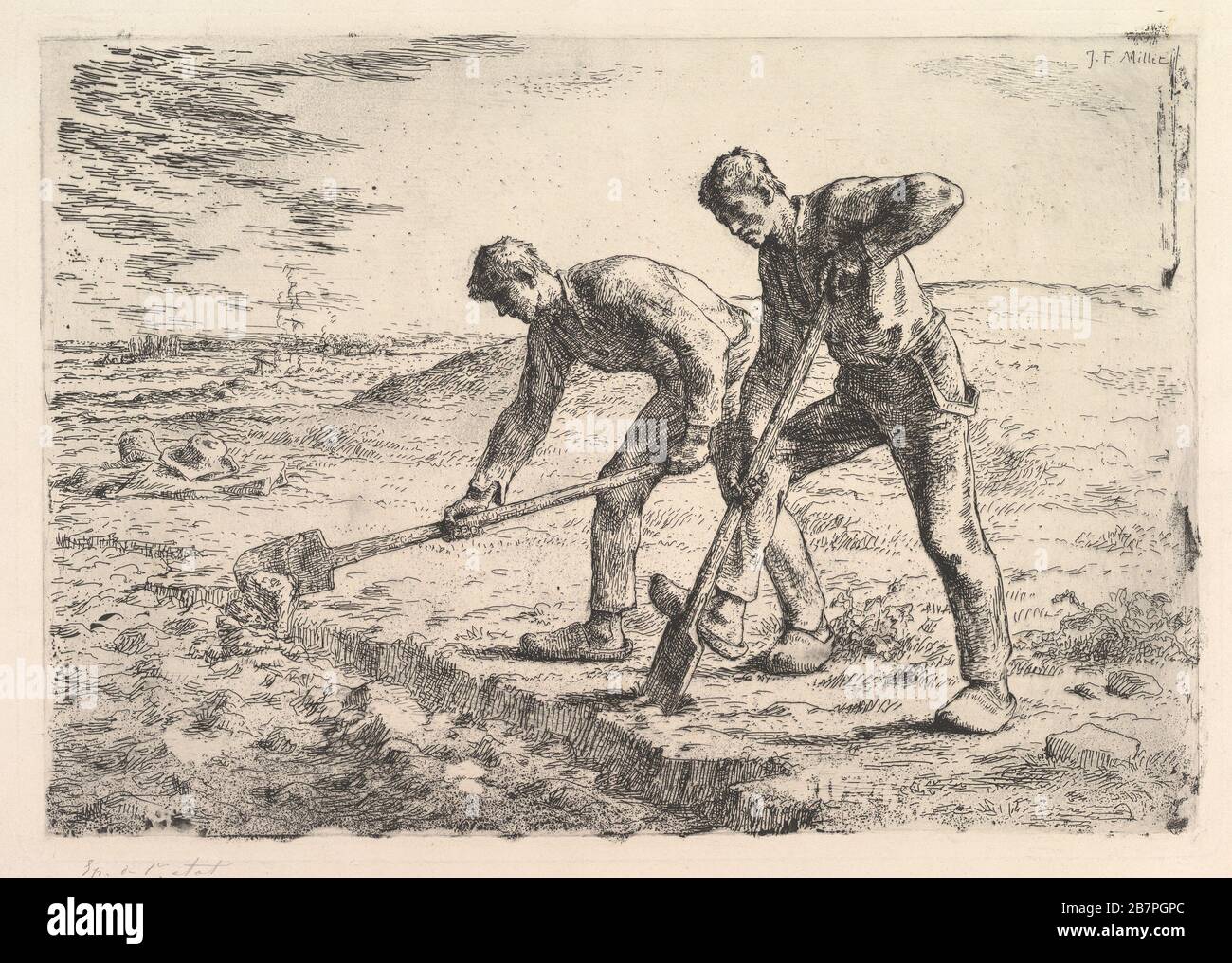 The Diggers, 1830-75 Stock Photo - Alamy