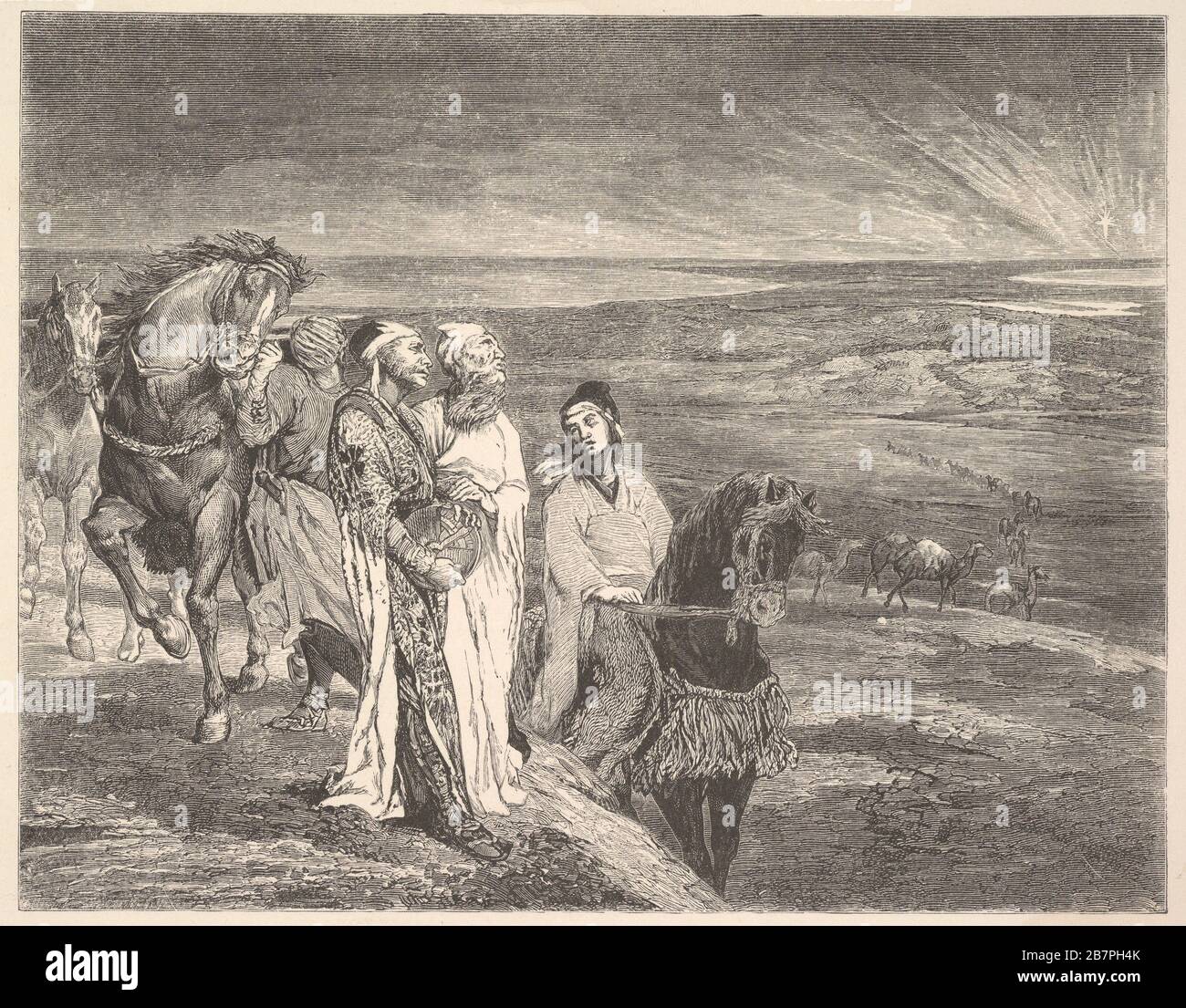 Wise men travel engraving hi-res stock photography and images - Alamy
