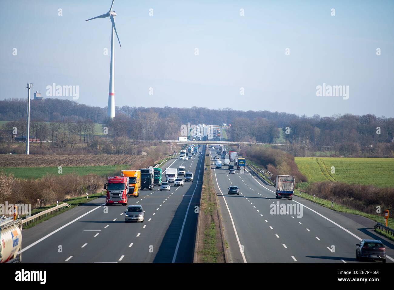 Traffic still flows normally on the A2 motorway, feature, general ...