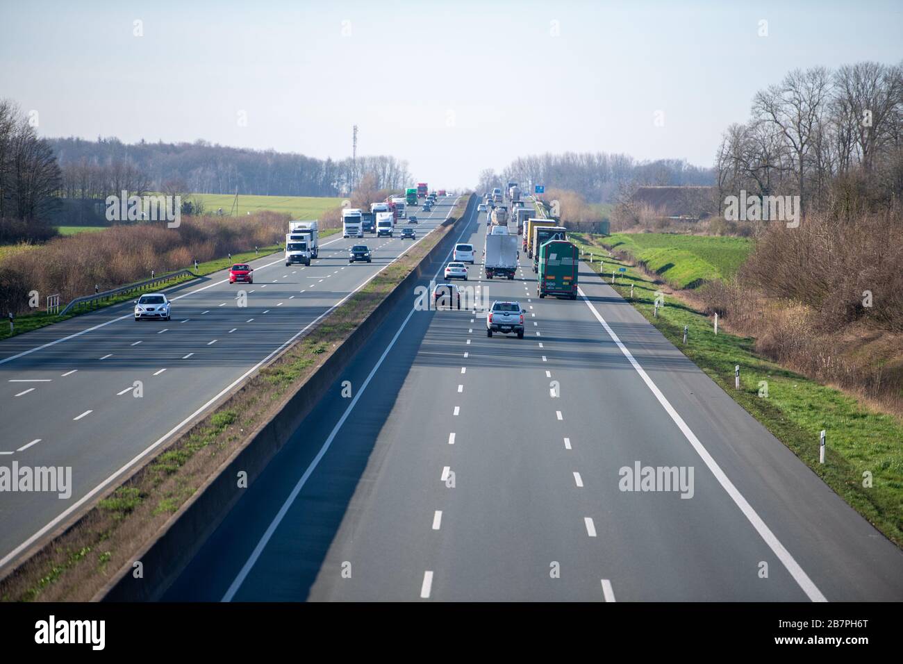 Traffic still flows normally on the A2 motorway, feature, general ...