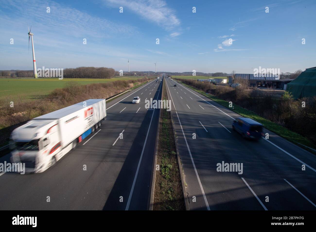 Traffic still flows normally on the A2 motorway, feature, general ...