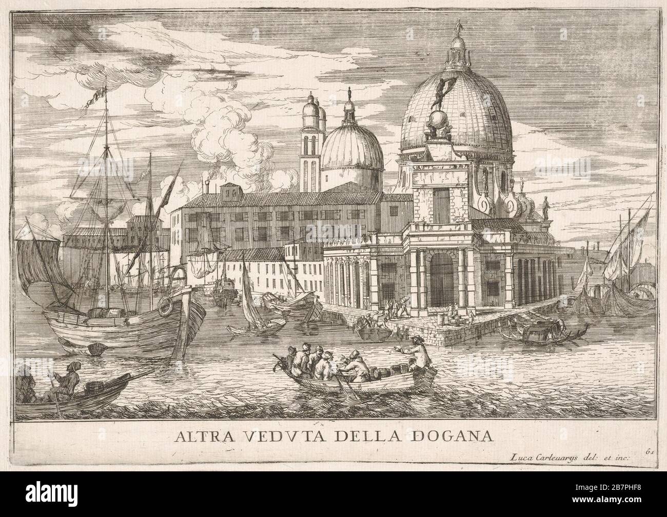Plate 61: View of the customs house (Dogana da Mar) at the confluence ...