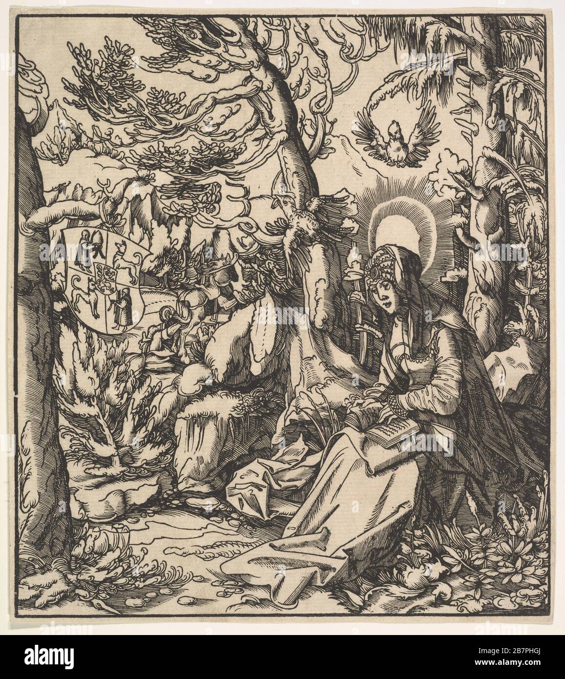 Saint Ita (of Toggenburg), from the Habsburg Saints, 1516-18 Stock ...