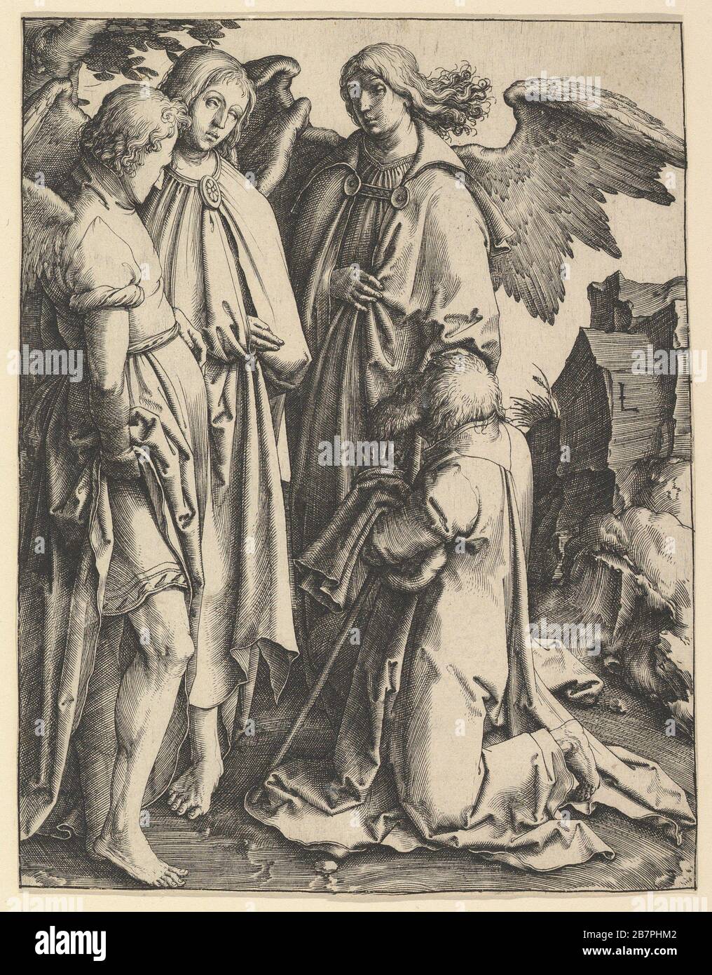 Abraham and Three Angels, ca. 1513 Stock Photo - Alamy