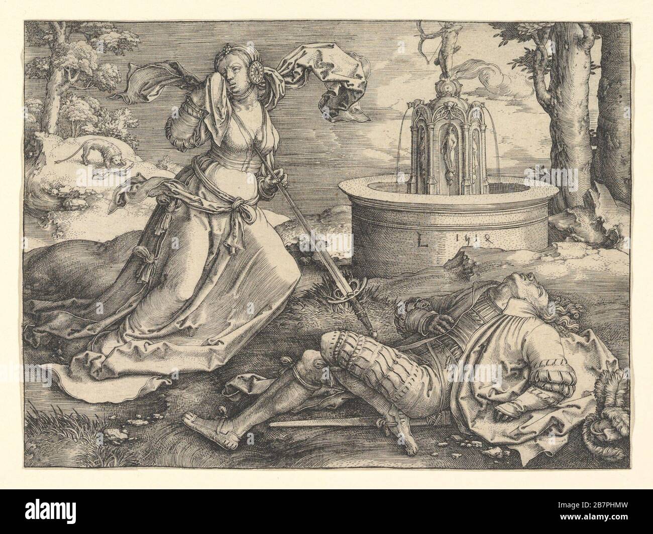 Pyramus and Thisbe, 1514 Stock Photo - Alamy