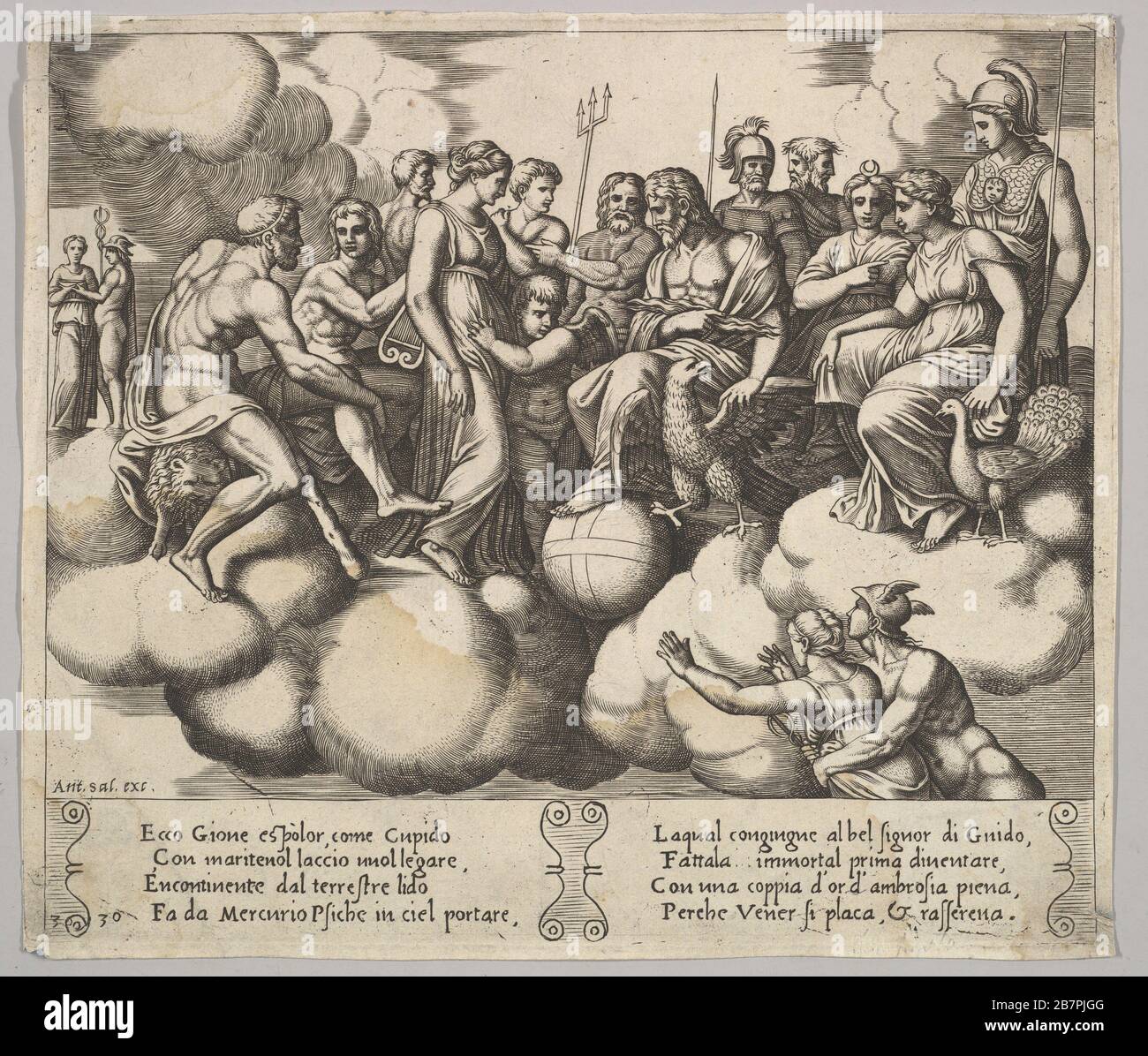 Plate 30: Venus and Cupid pleading their case in the presence of ...