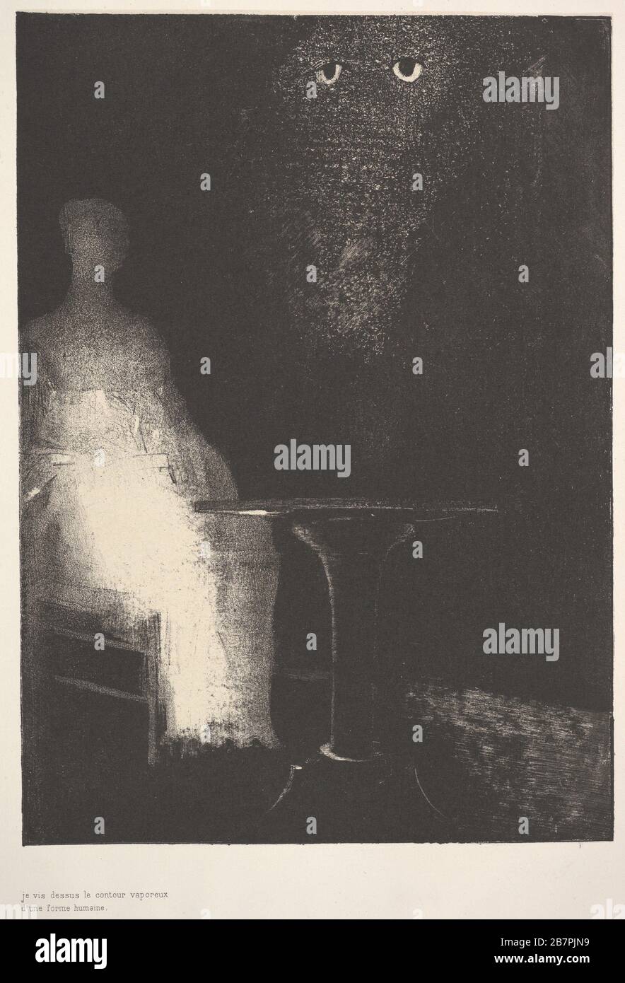 Below, I saw the vaporous contours of a human form, 1896 Stock Photo ...