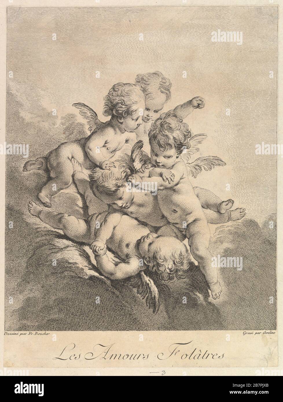 Children playing, 1750 Stock Photo - Alamy