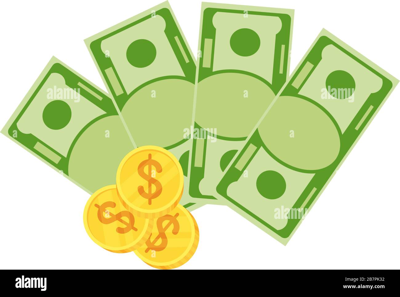 Various kind of money. Packing in bundles of bank notes, bills fly ...