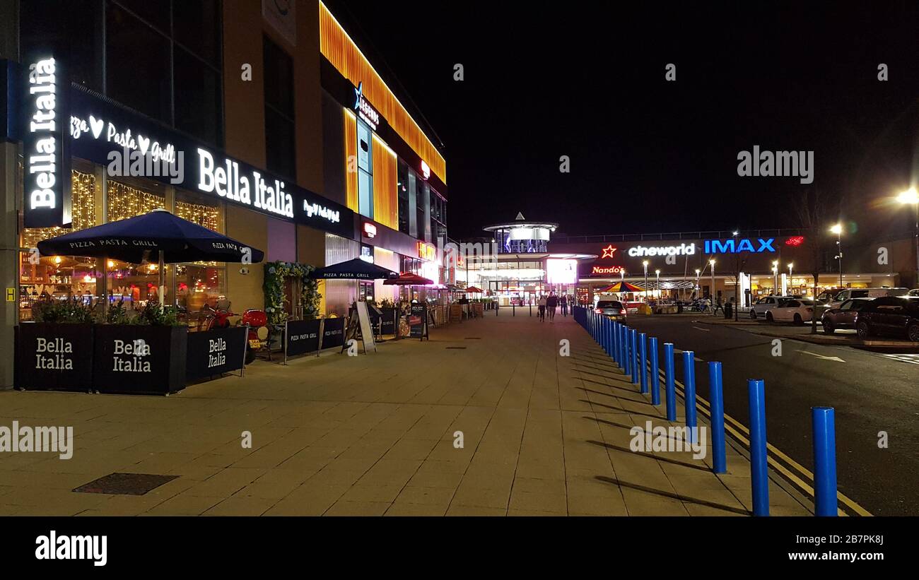 Festival Leisure Park in Basildon, Essex, an entertainment complex with ...