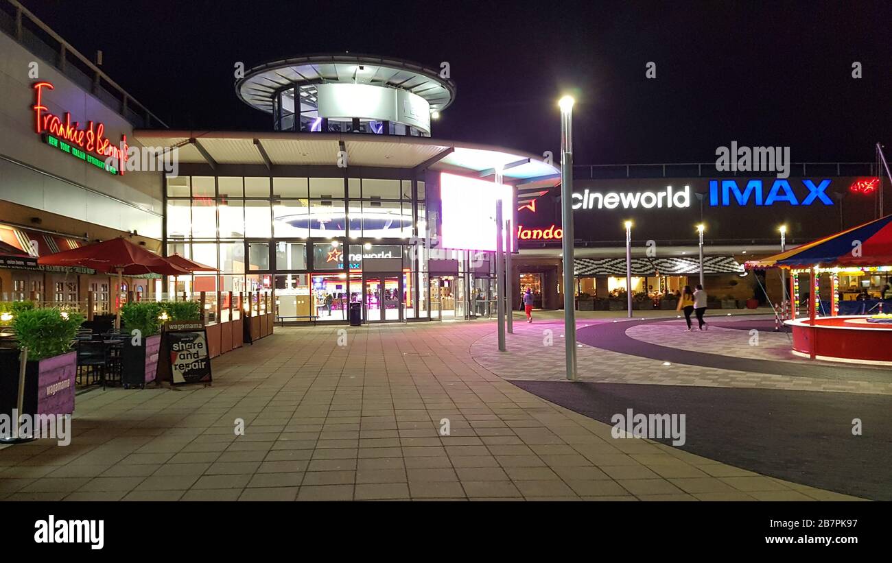 Festival Leisure Park in Basildon, Essex, an entertainment complex with ...