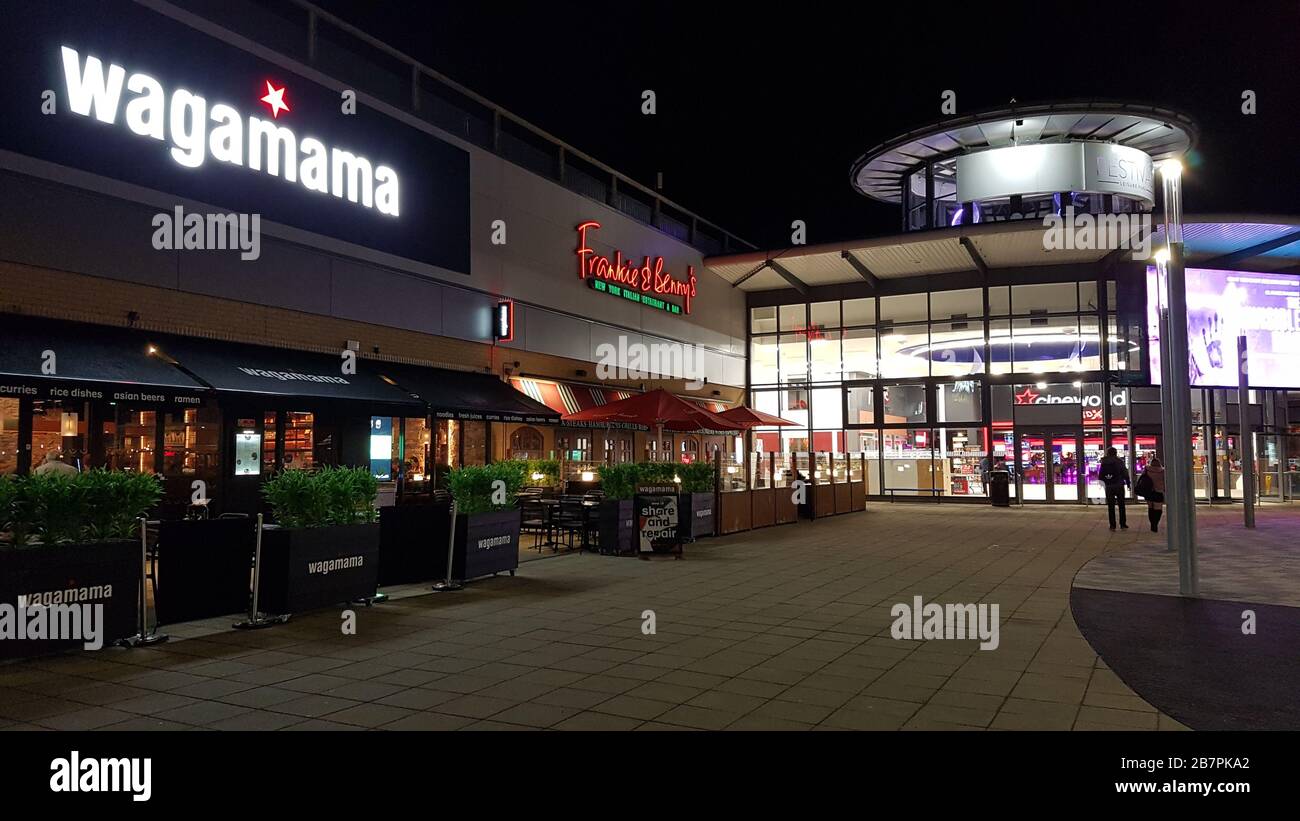 Festival Leisure Park in Basildon, Essex, an entertainment complex with ...