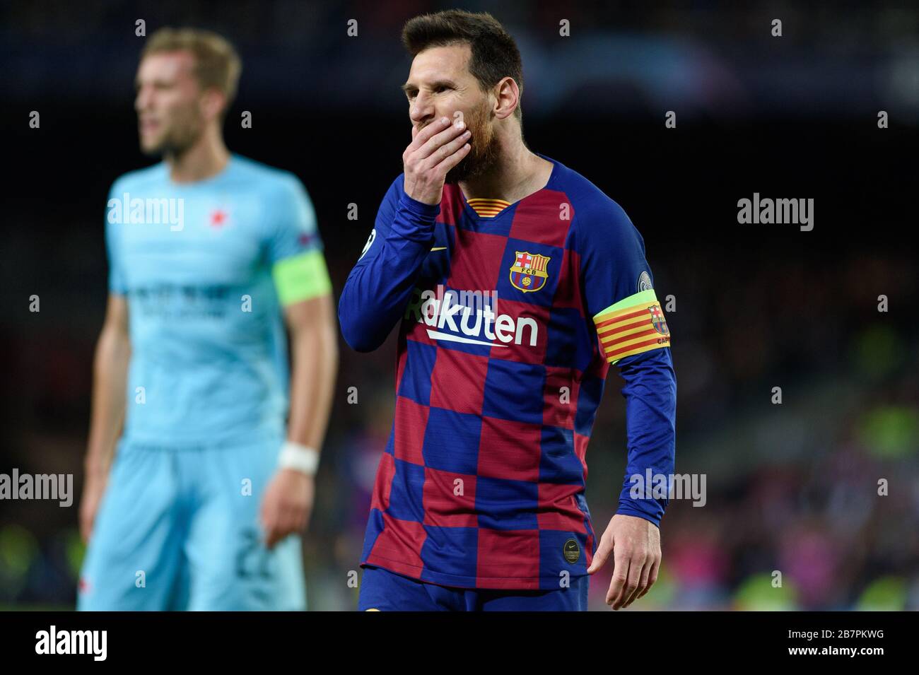 BARCELONA, SPAIN - NOVEMBER 5: Leo Messi of FC Barcelona during the ...