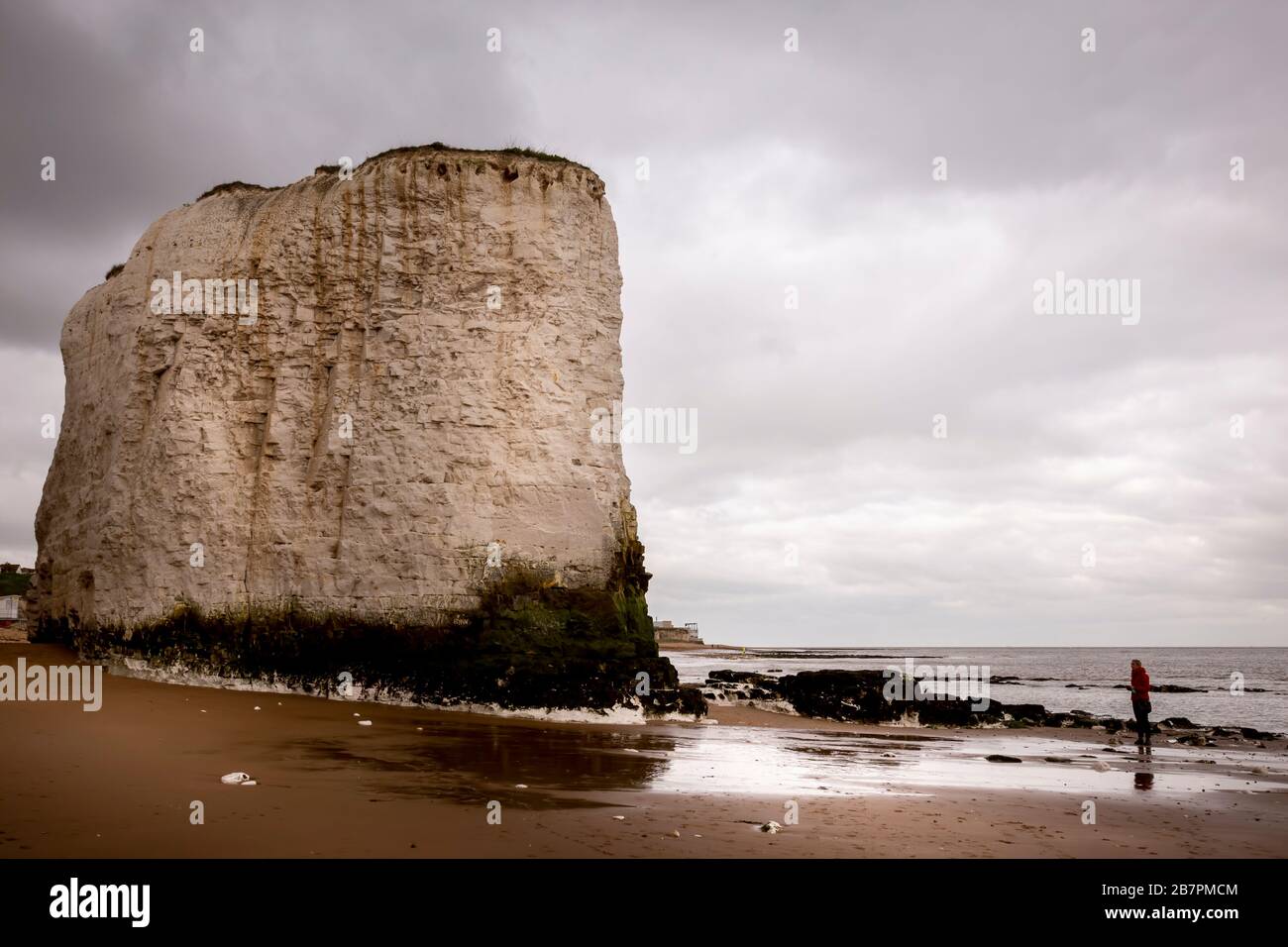 chalk rock formations at Botany Bay in Kent Stock Photo - Alamy